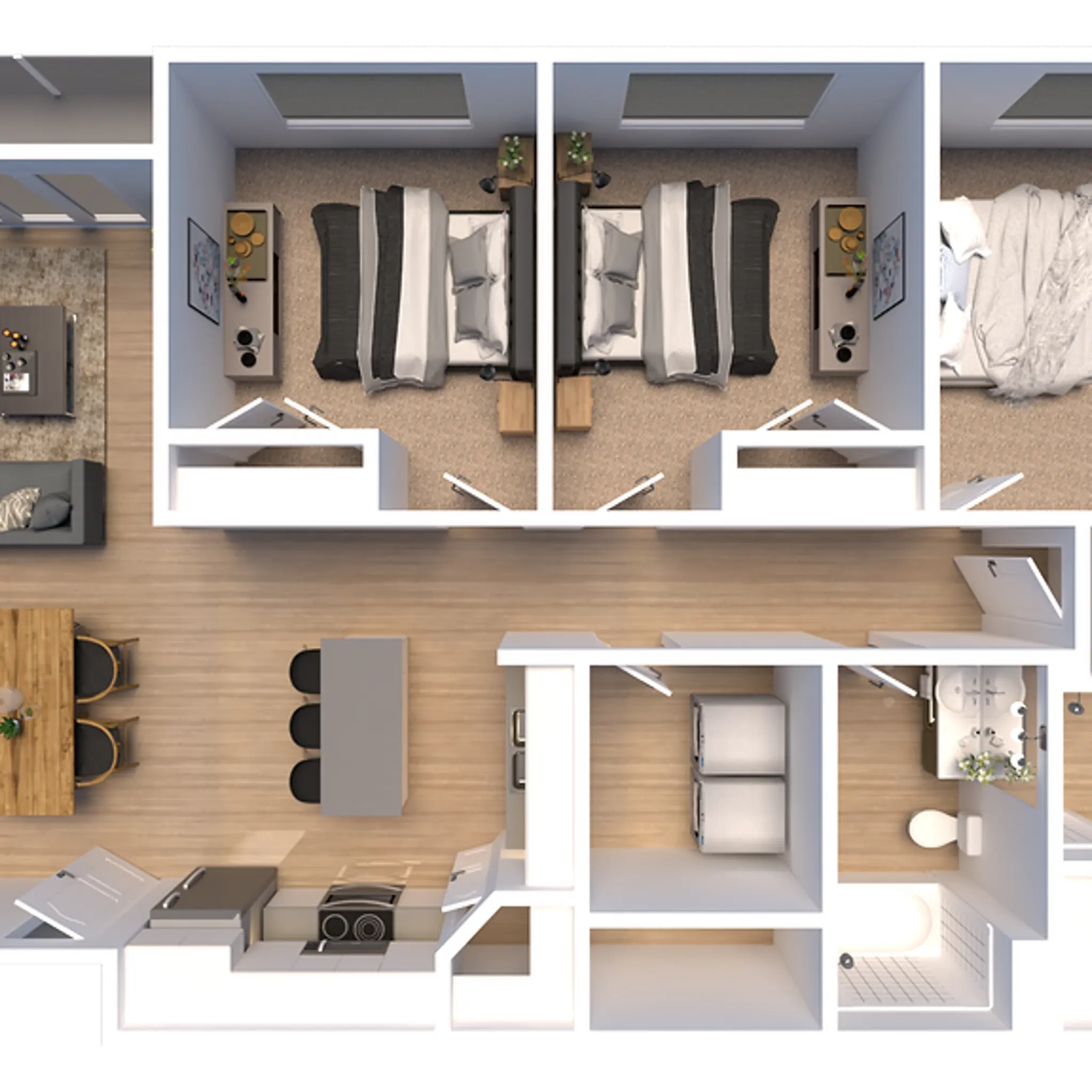 Unit C201 - The Rail - 3x2 | Fort Union